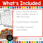Must-Have Monthly Kindergarten Activities - Kindergarten Chaos