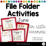 June File Folder Activities - Kindergarten Chaos