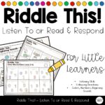 Another "Riddle This" Activity For Little Learners - Kindergarten Chaos