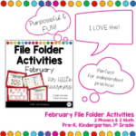 February File Folder Activities - Kindergarten Chaos