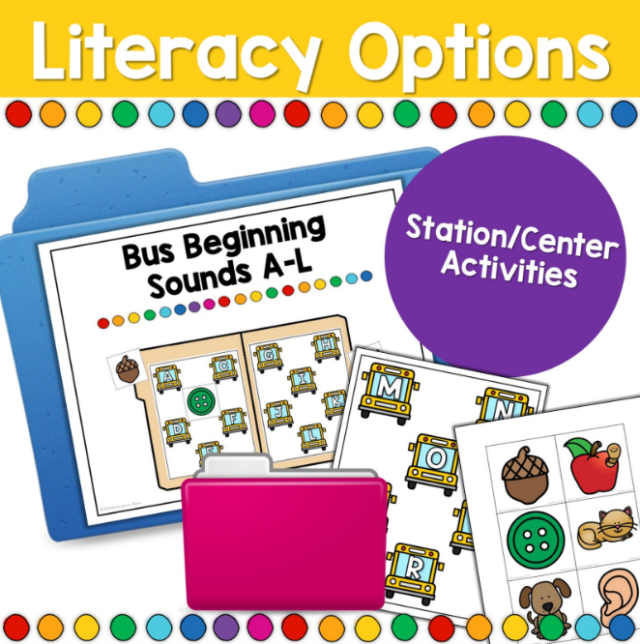 File Folder Monthly Activities Bundle - Kindergarten Chaos