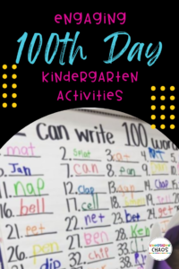 Engaging 100th Day Kindergarten Activities - Kindergarten Chaos