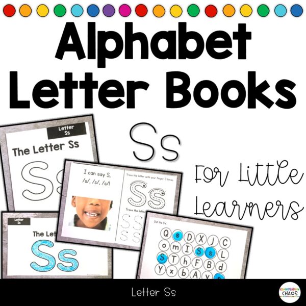 Alphabet Books- Letter Ss - Trace Write Beginning Sound - Kindergarten ...