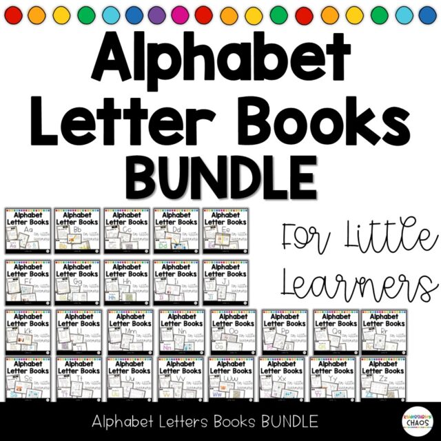 Alphabet Letter Books For Little Learners - Kindergarten Chaos