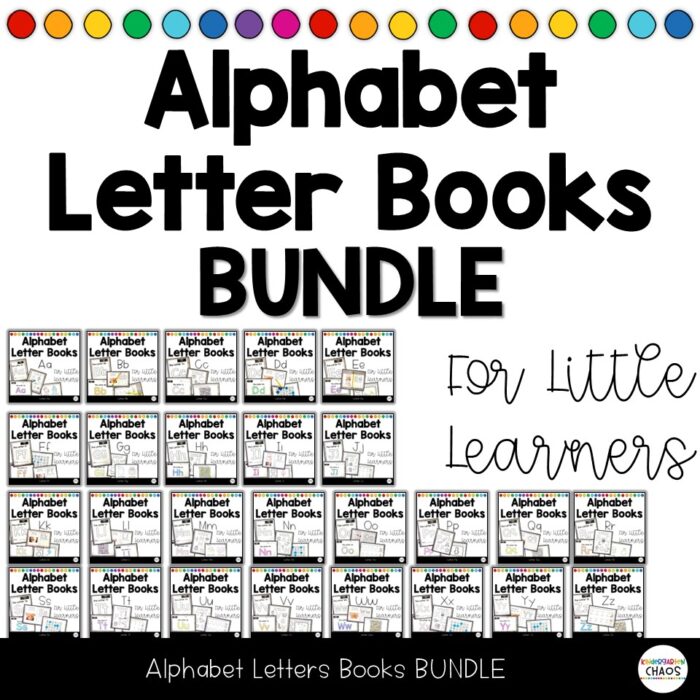 Alphabet Letter Books For Little Learners - Kindergarten Chaos