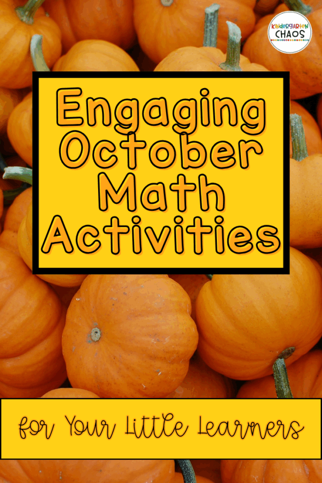 Engaging October Math Activities for Your Little Learners ...